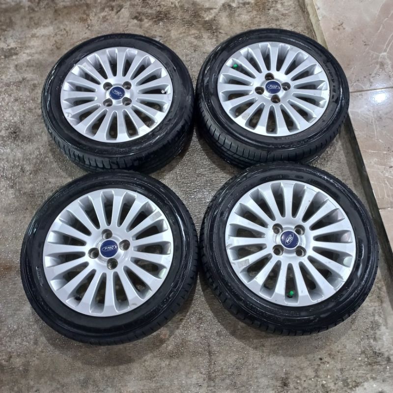 Jual VELG OEM FORD FIESTA R15 PCD 4X100 + BAN 185-55 R15 | Shopee Indonesia