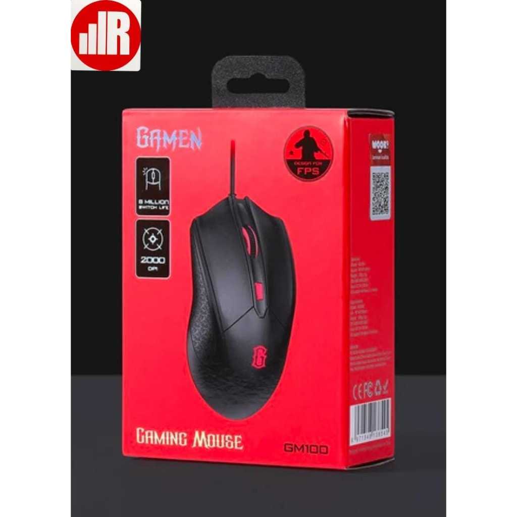 Jual Mouse GAMEN GM100 2000 DPI 8 Million Switch Gaming ORIGINAL ...