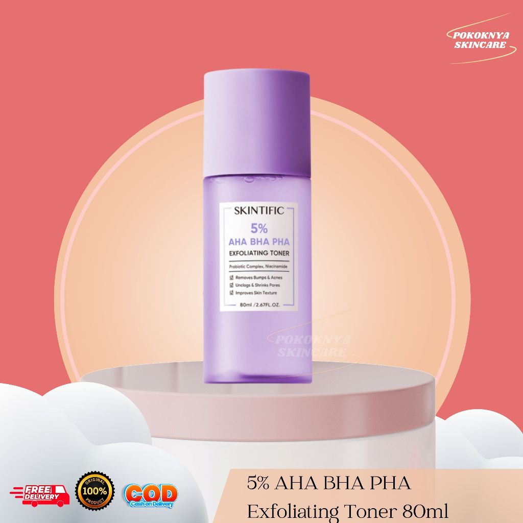 Jual Skintific 5% AHA BHA PHA Exfoliating Toner 80ml | Shopee Indonesia