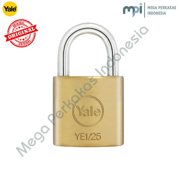 Jual GEMBOK PADLOCK YALE YE1 25 113 Brass Padlock Essential Series | Shopee Indonesia