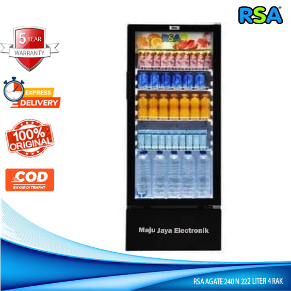 Jual Showcase RSA By GEA AGATE 240 Display Cooler 222 Lter 4 RAK Anti ...