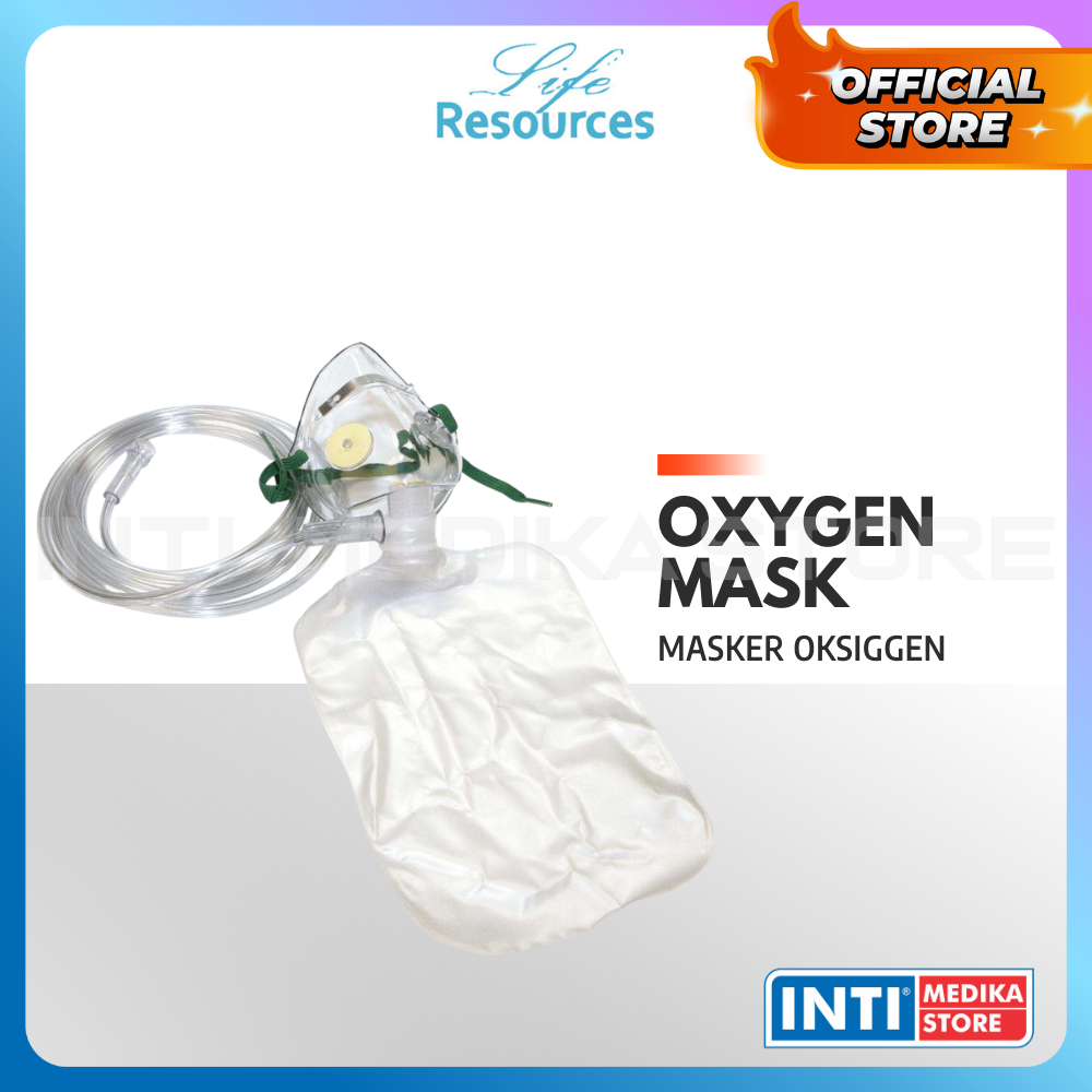 Jual LIFE RESOURCES - Oxygen Mask Bayi / Anak / Dewasa | Masker Oksigen ...