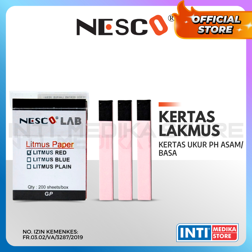 Jual Nesco - Kertas Lakmus Biru / Merah Ukur PH Asam & Basa | Litmus ...