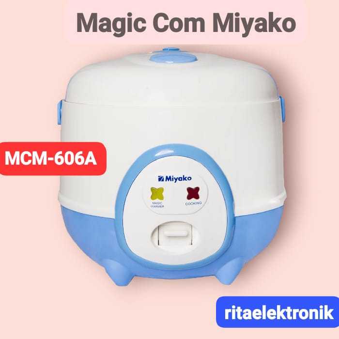 Jual Magic Com Miyako 0,6 Liter MCM-606A/B Rice Cooker Miyako 0.6 Liter ...