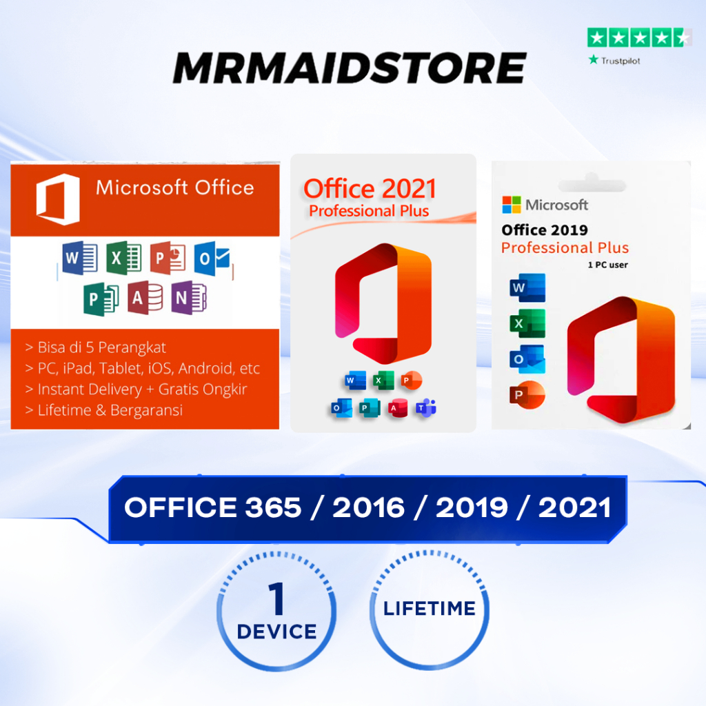 Jual Microsoft Office 365 | Office 2016 | Office 2019 | Office 2021| Original | Shopee Indonesia