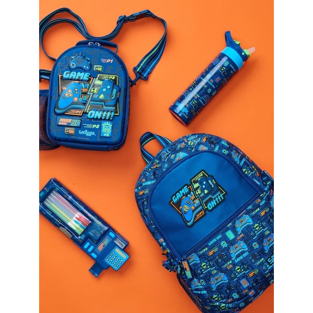 Jual Smiggle Game On Backpack Pencil Case Bottle set | Shopee Indonesia