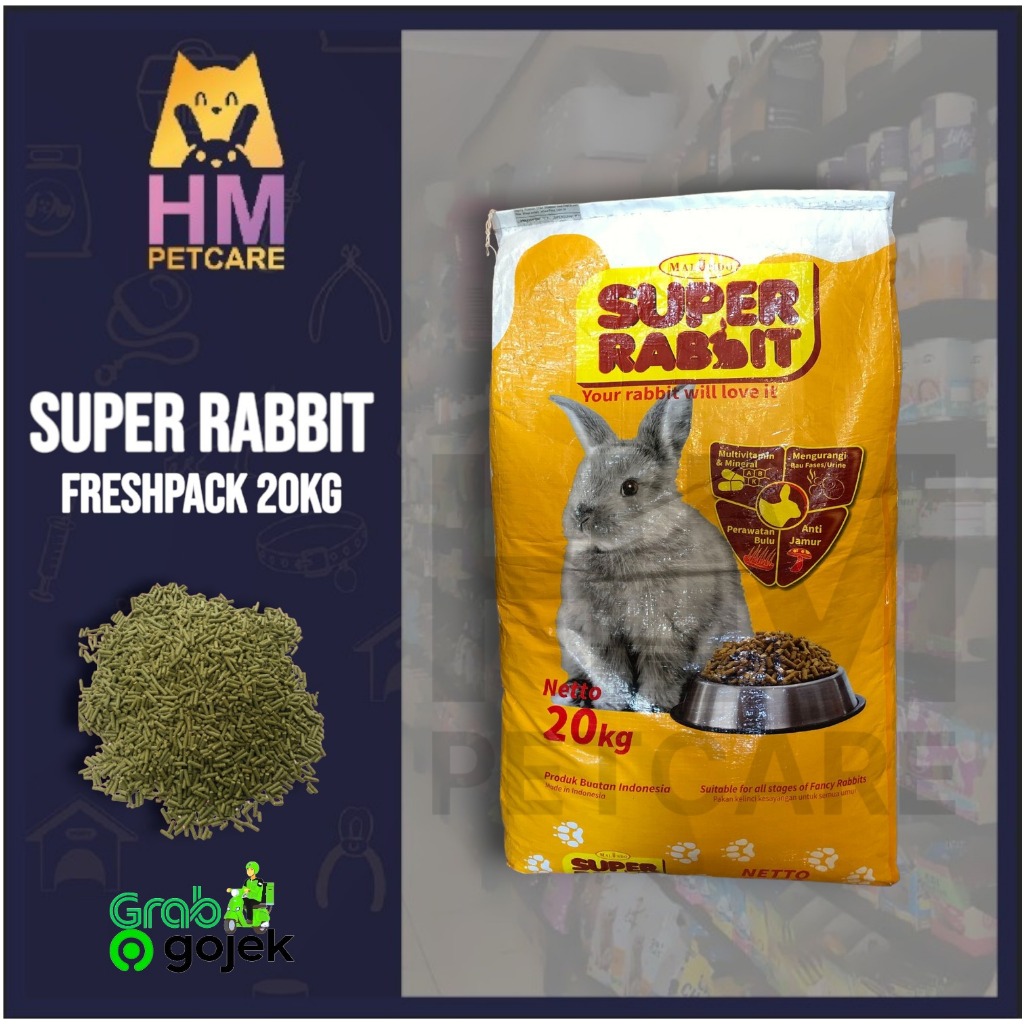 Jual SUPER RABBIT 16% Pakan Kelinci Murah Rabbit Food Pelet Freshpack ...