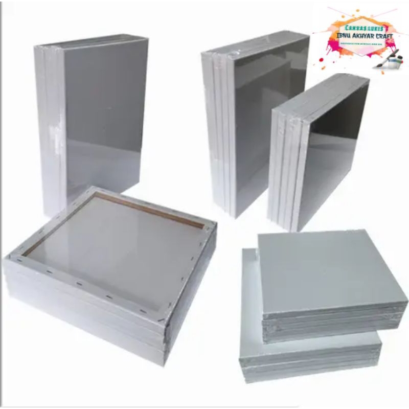 Jual Kanvas lukis paket 5pcs/Canvas lukis paket 5pcs 10x10 sampai 30x40 ...