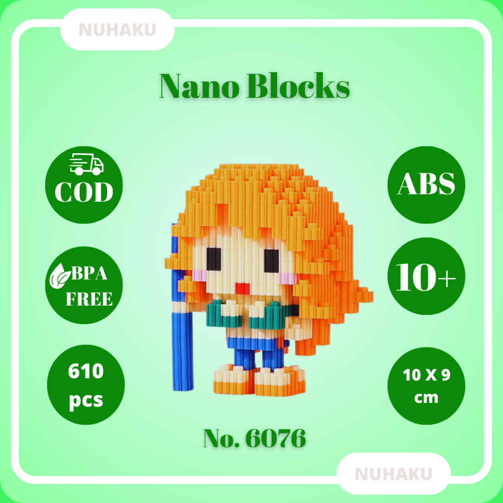 Jual Nano Block One Piece Edition Mini Series 3D Model, Mainan Blok ...