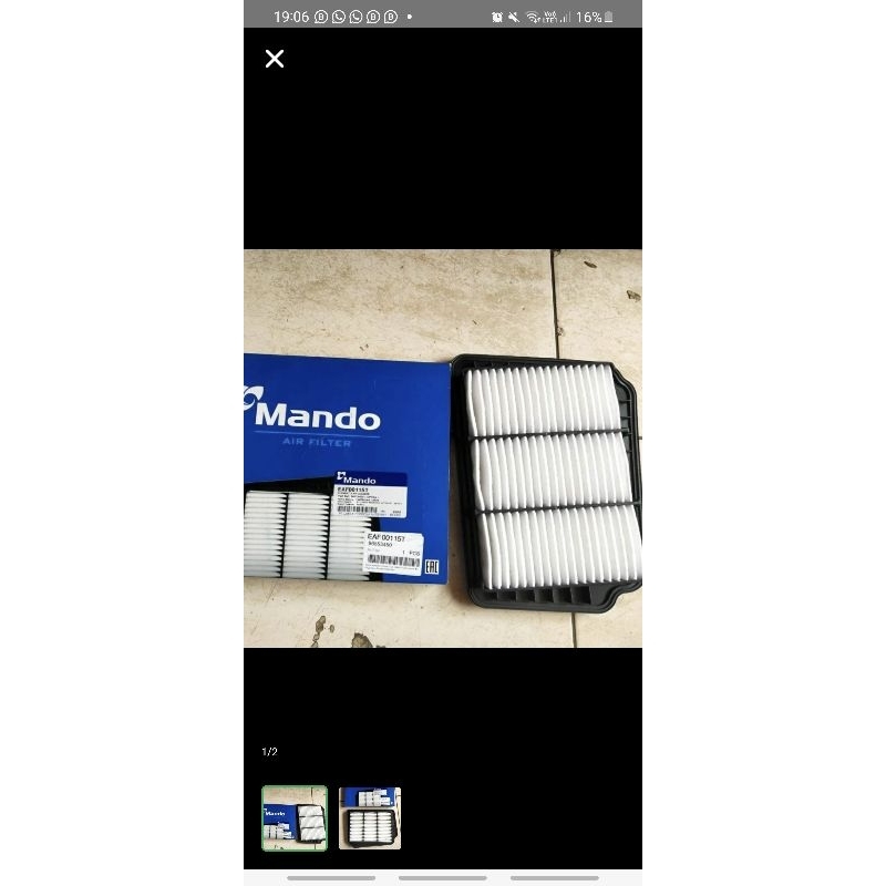 Jual Filter Udara Optra Estate Magnum merk Mando asli Korea | Shopee ...