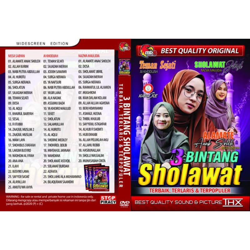 Jual Kaset Musik Video Lagu Sholawat Terbaru Sholawat 3 Bintang Alamate Anak Sholeh | Shopee ...