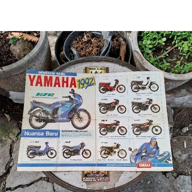 Jual poster iklan brosur yamaha rxz rxz rx king alfa 2r champ rxr rxs ...