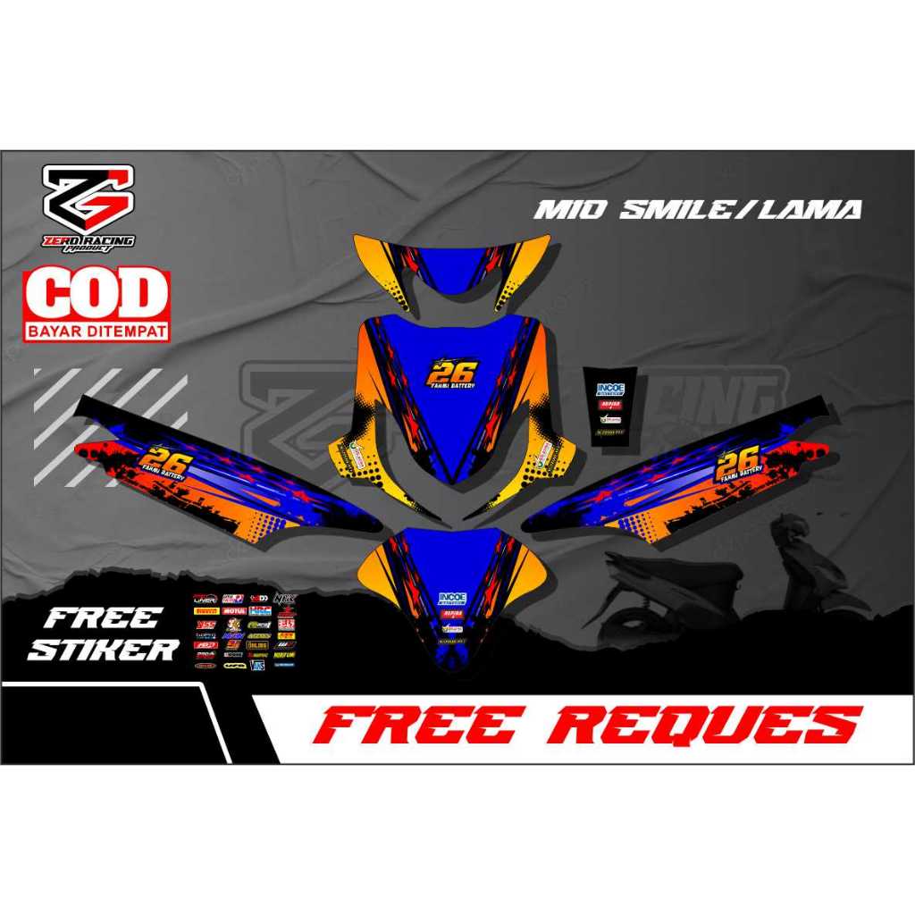 Jual Sticker Decal Full Body Motor Yamaha Mio Sporty - Sticker Decal ...