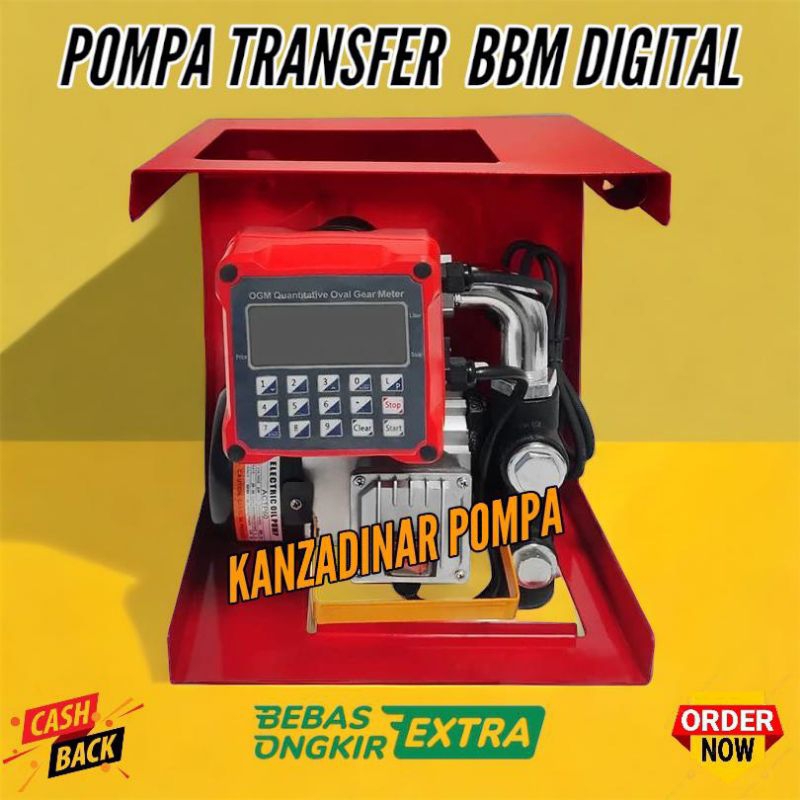 Jual Pompa Transfer BBM FlowMeter Digital Fuel Pump Dispenser Solar ...