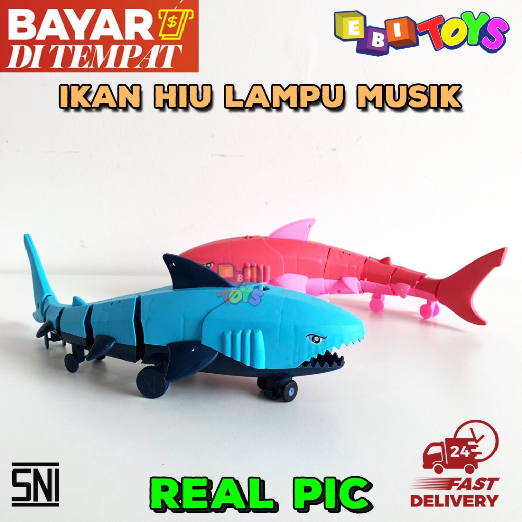 Jual Mainan Hiu Baby Shark Bisa Jalan Ada Musik Ada Lampu Mainan Baby ...