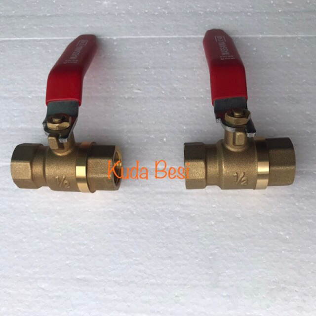 Jual Ball Valve Kuningan / Stop Kran Massawa 1/2" | Shopee Indonesia