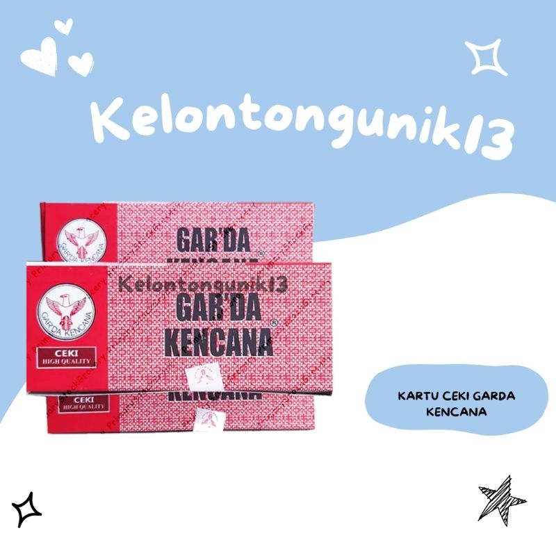 Jual Kartu Ceki Garda Kencana - Kartu Gaple - Kartu Ceki | Shopee Indonesia