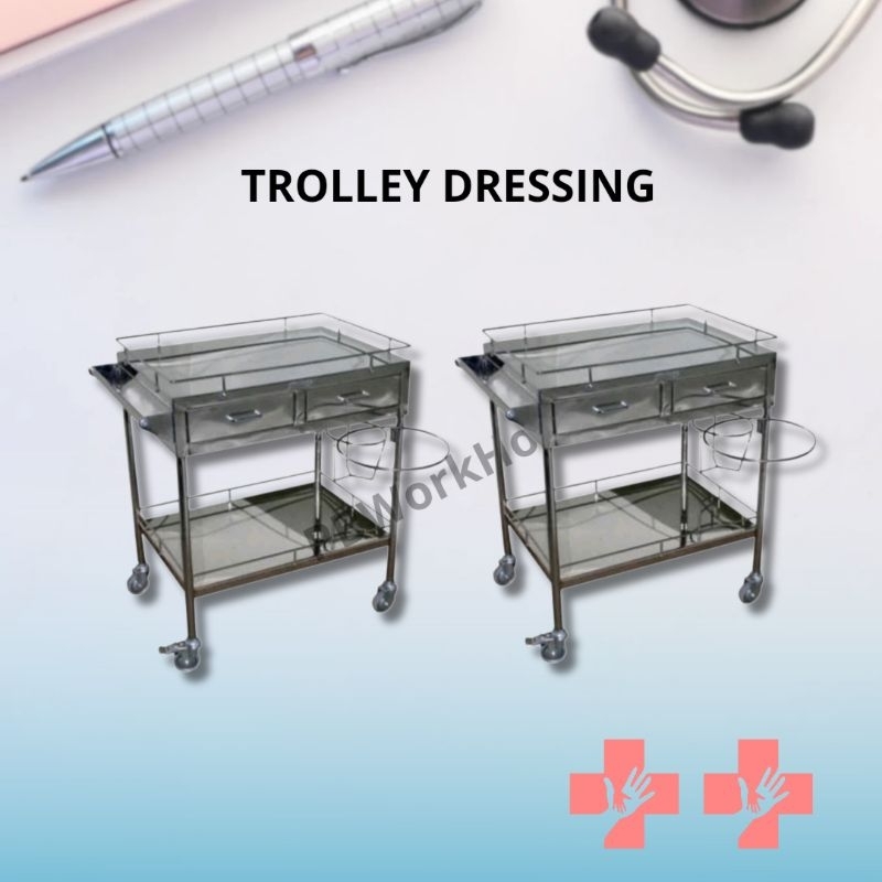 Jual Trolley Dressing Standar Stainlees | Shopee Indonesia