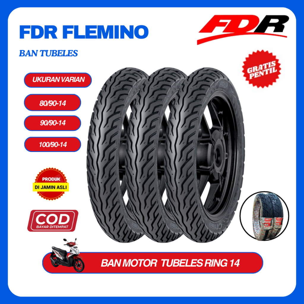 Jual BAN TUBLES FDR FLEMINO ( 80/90-14 ), ( 90/90-14 ), ( 100/90-14 ...