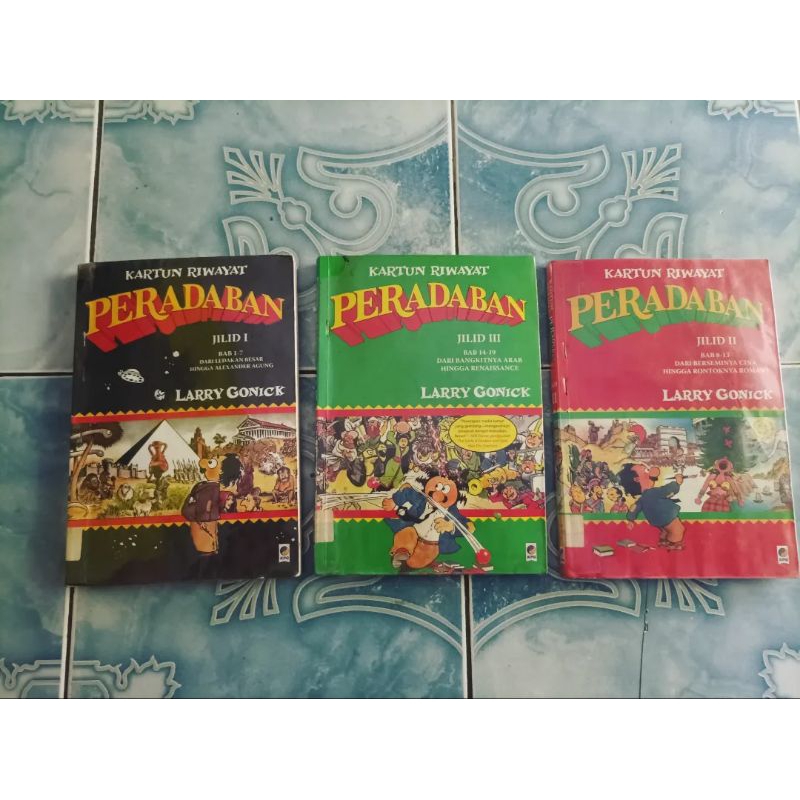 Jual Original Paket Lengkap Kartun Riwayat Peradaban Jilid 1 2 3 Larry Gonick | Shopee Indonesia