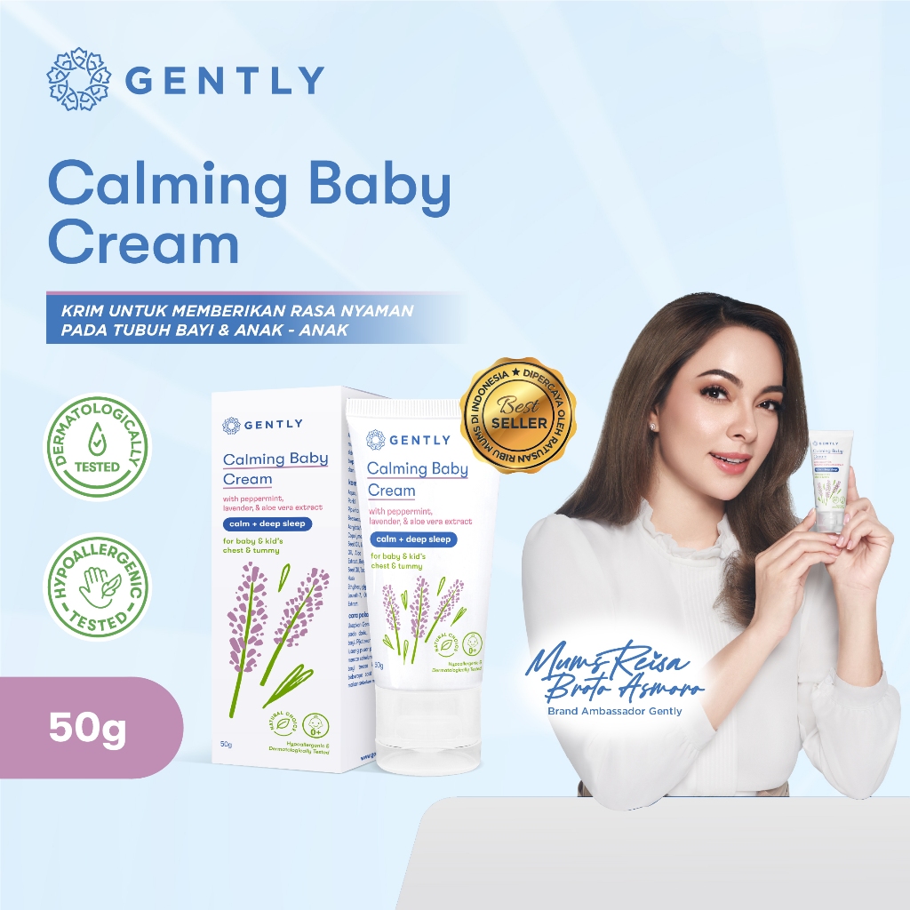 Jual GENTLY Calming Baby Cream 50gr || Cream Baby Newborn | Shopee ...