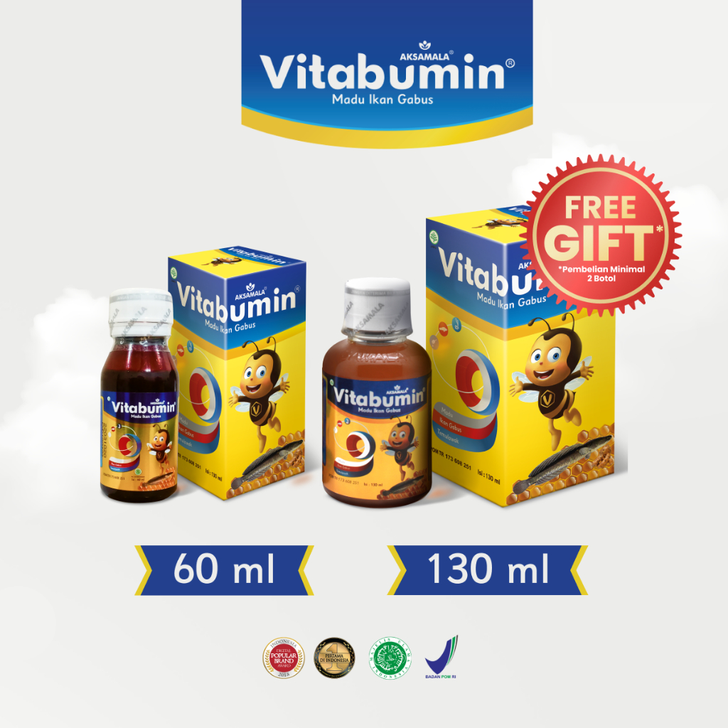 Jual Vitabumin Madu Albumin Ikan Gabus / Madu Anak Vitabumin 60ml ...