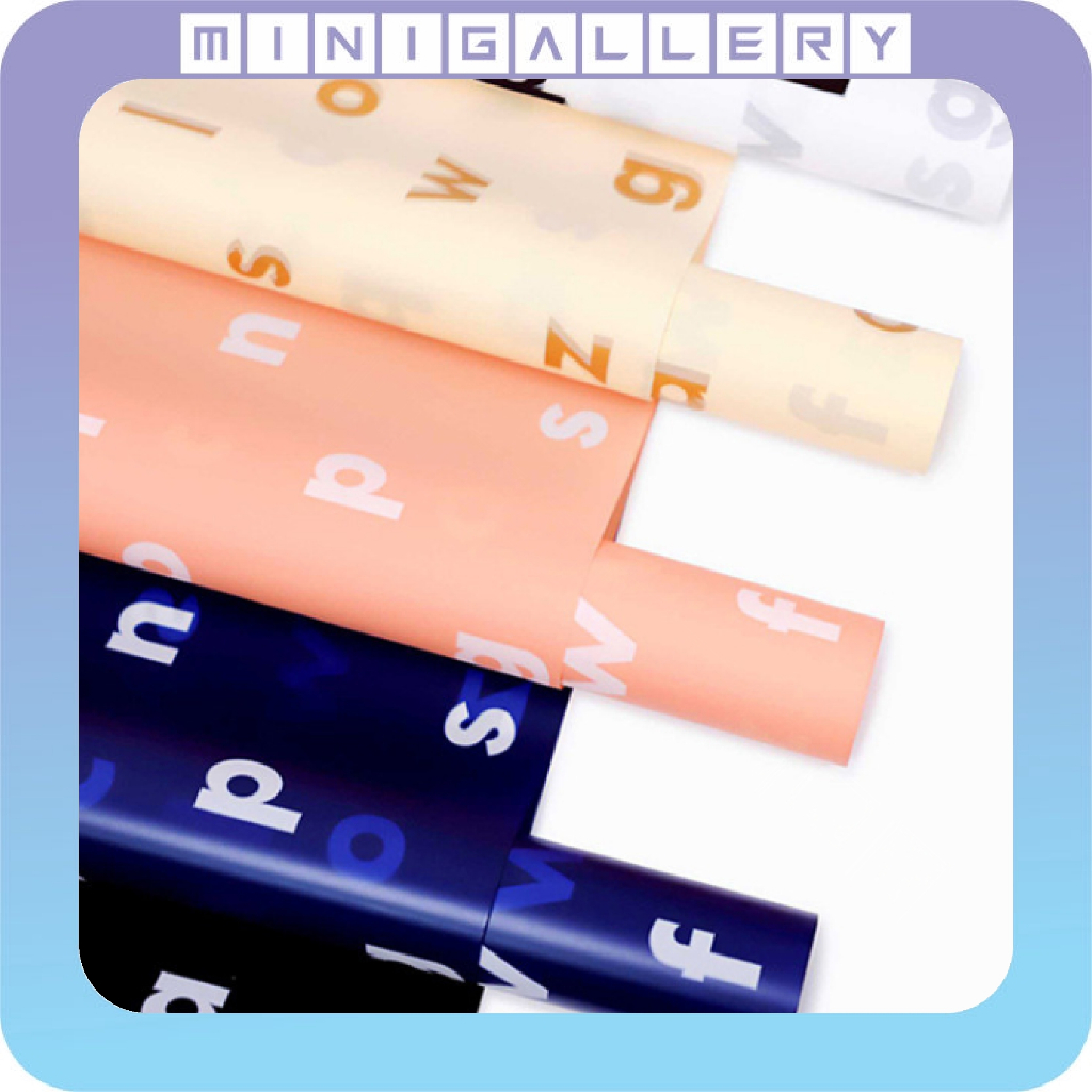 Jual Flower Wrapping Paper Motif Huruf Kertas Buket Bunga Cellophane ...