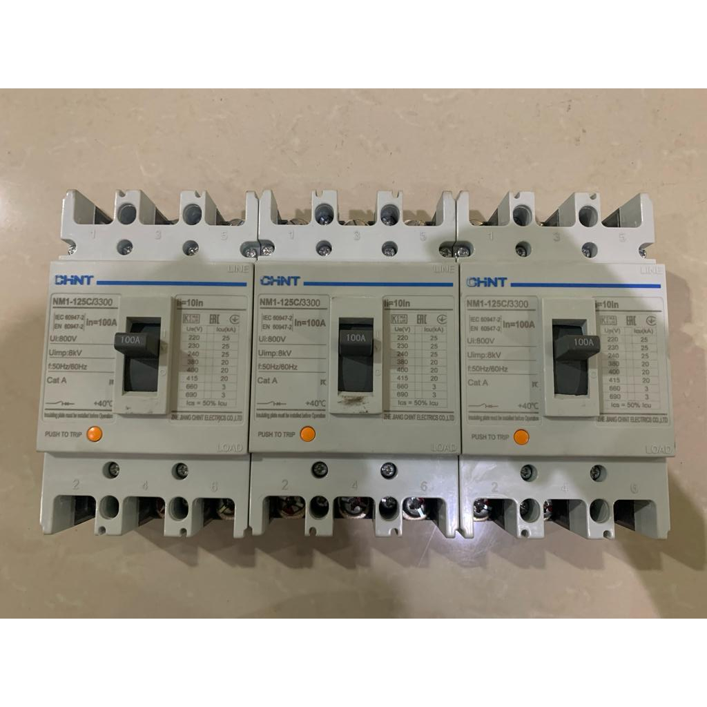 Jual CHINT MCCB 3P - 100A / NM1 - 125C/3300 | Shopee Indonesia