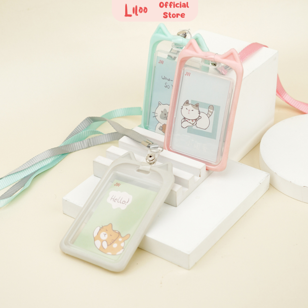 Jual Lanyard Flashee ID Card Motif Kawai Kucing Lucu Flashee ID Card ...