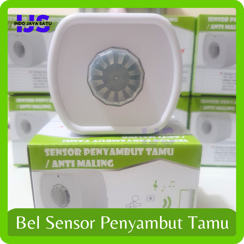 Jual Bell Sensor Gerak Motion Detector Door Bell Penyambut Tamu Alarm ...