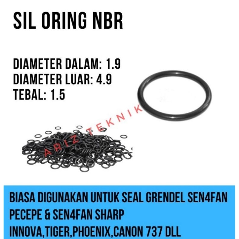 Jual Seal Grendel {Pecepe O Ring Sharp Innova,Tiger,Phoenix,Canon 737 ...