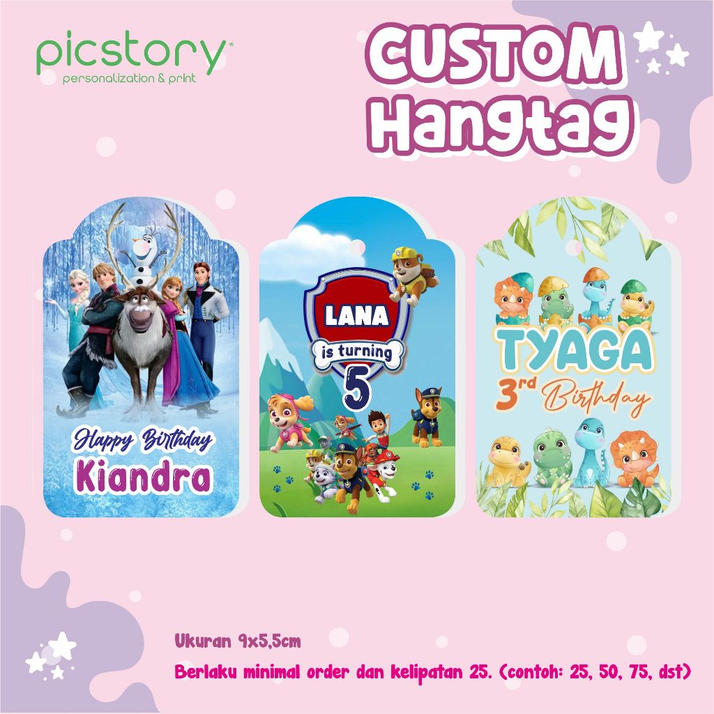 Jual CUSTOM Hang Tag Birthday - Hangtag Ulang Tahun - Greeting Card ...