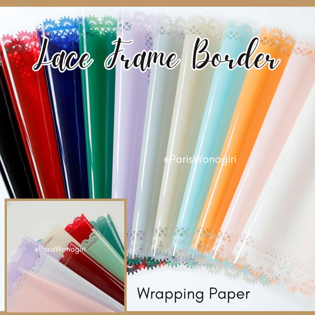 Jual Kertas Pembungkus Motif Renda / Lace Frame Border Opp Wrapping ...