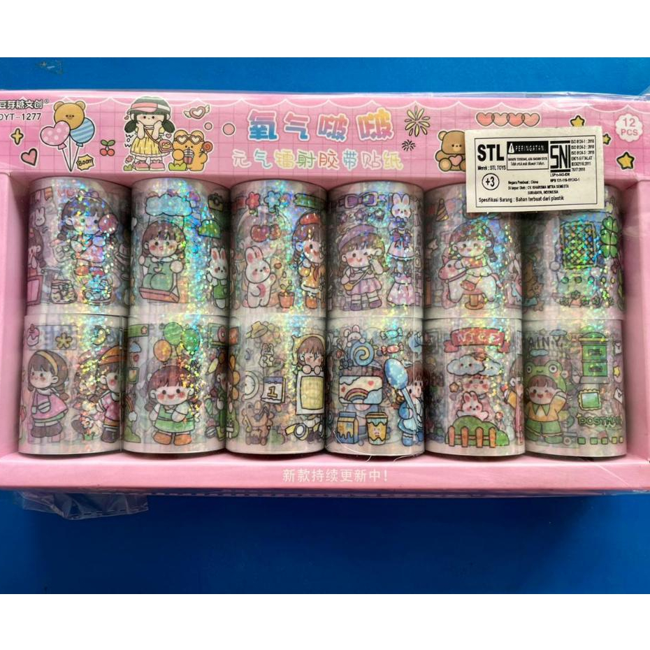 Jual Sticker Box Roll MOMO Hologram Stiker Waterproof DIY Lucu ...