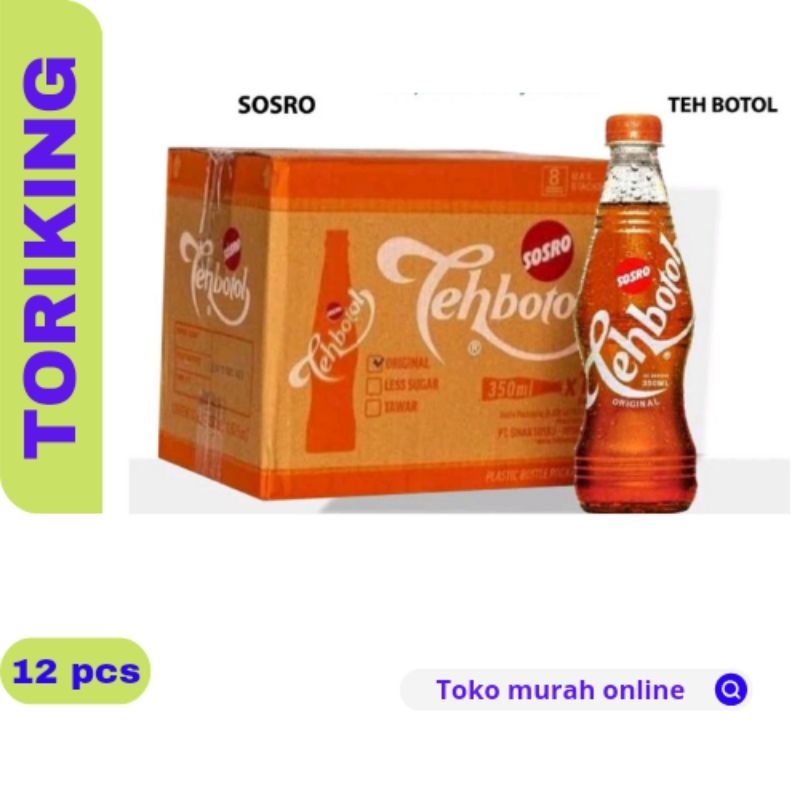 Jual TEH BOTOL SOSRO ORIGINAL JASMINE TEA (1Ctn isi 12pcs @350ml ...