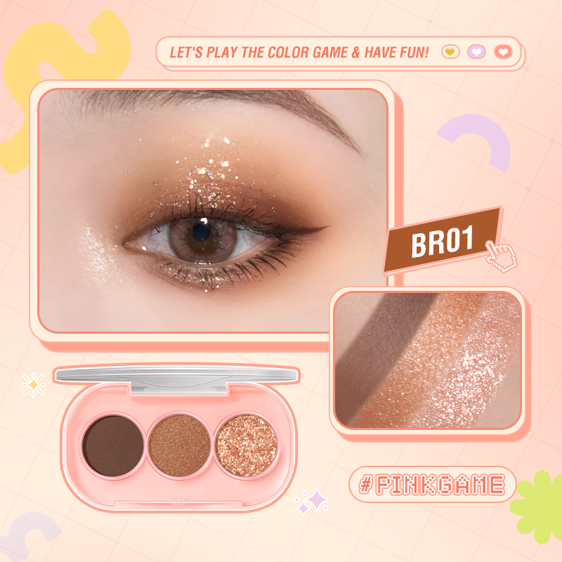 Jual PINKFLASH Pink Dessert 12 Shades Eyeshadow Palette High Pigment ...