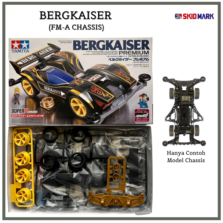 Jual Mobil Rakit Tamiya Mini 4WD - BERGKAISER FM-A Chassis (ORIGINAL ...