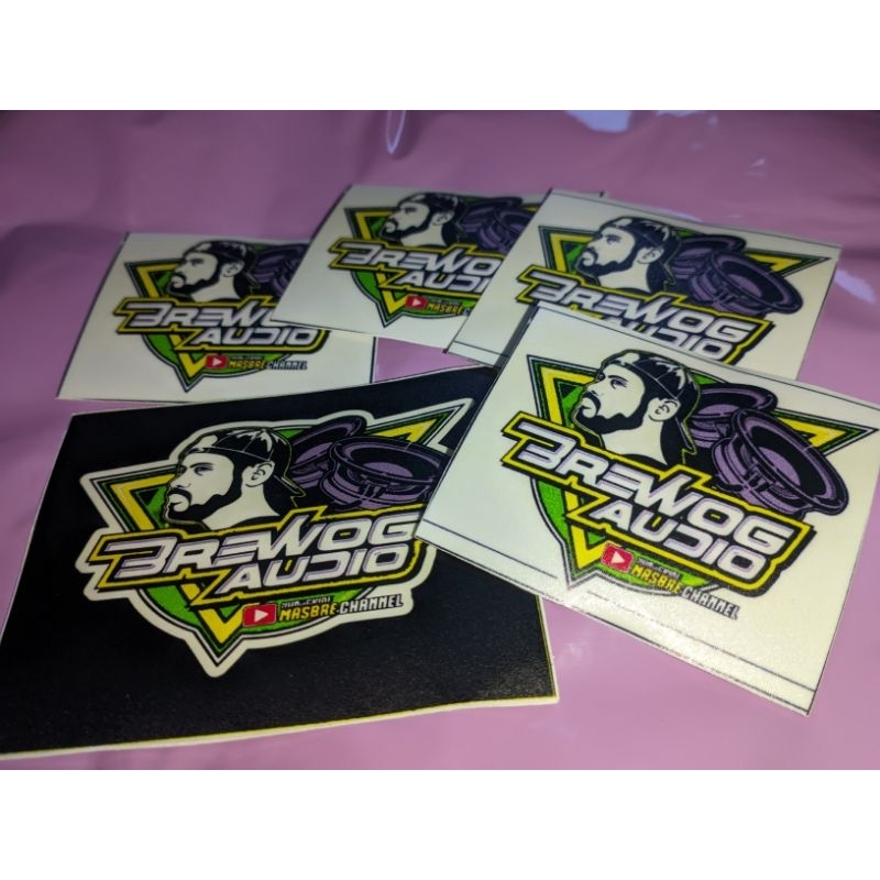Jual Stiker Vynil BREWOG AUDIO / Lapisan Gloosy dan Doff /Stiker Custom / Stiker Sound horeg ...