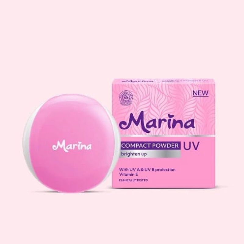 Jual Marina Compact Powder UV Brighten Up 12gr / Bedak Padat Marina ...