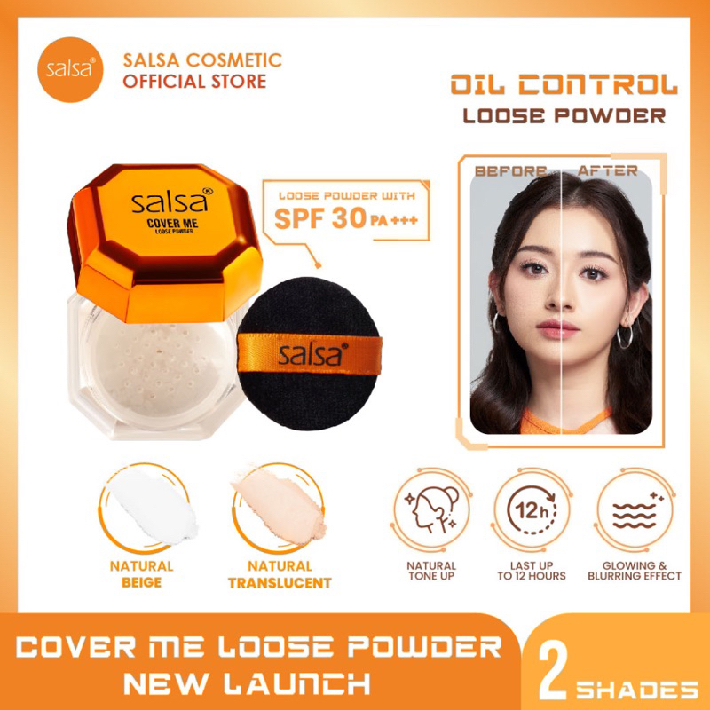 Jual SALSA COVER ME LOOSE POWDER - BEDAK TABUR OIL SEBUM CONTROL TAHAN ...