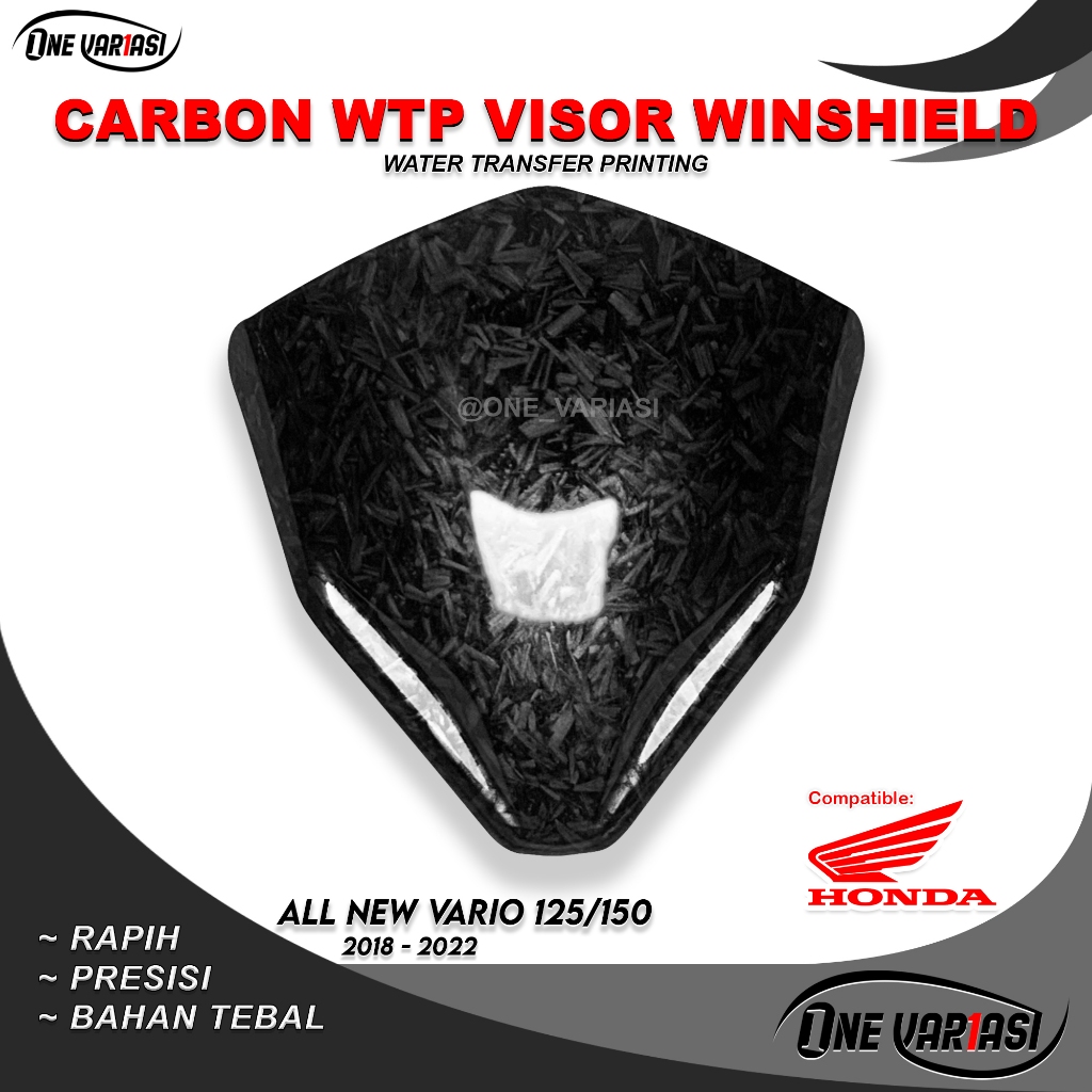 Jual VISOR ALL NEW VARIO 125 VARIO 150 KEYLESS CARBON FORGED | Shopee ...