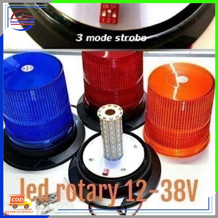 Jual Lampu Rotary Rotari Blitz Warning Light Atap Variasi Mobil Ambulan ...