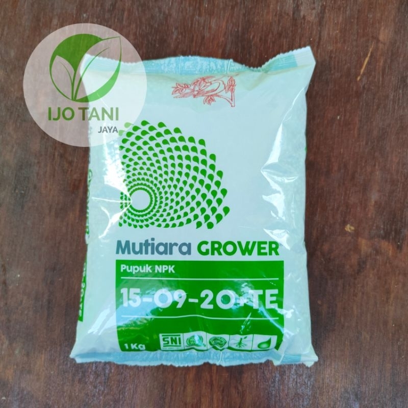 Jual Pupuk NPK Mutiara Grower 15-09-20 +TE Kemasan 1 kg | Shopee Indonesia