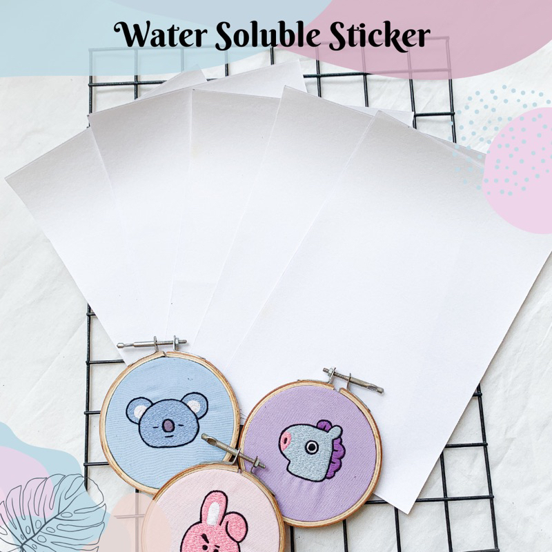 Jual Water Soluble Sticker Paper - Kertas Sticker embroidery Larut Air ...