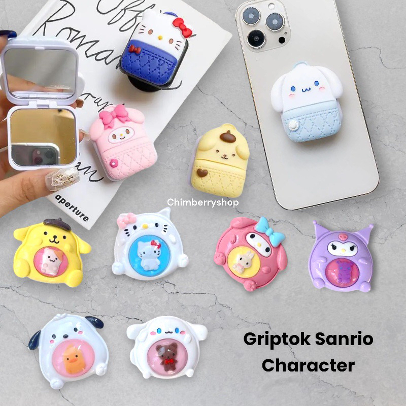 Jual [Ready Stock] mirror pop socket / griptok cermin cinnamoroll ...