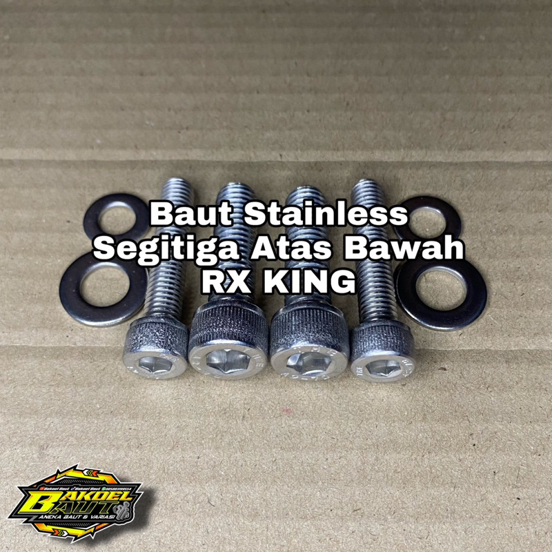 Jual Baut Segitiga/ T Atas Bawah RX KING TAHUN MUDA Baut L Stainless Anti Karat 100% Asli ...