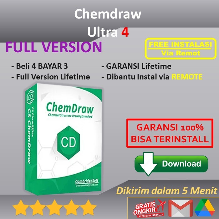 Jual ChemDraw Ultra 12 Full version Chem Draw Pro wind 64 | Shopee Indonesia