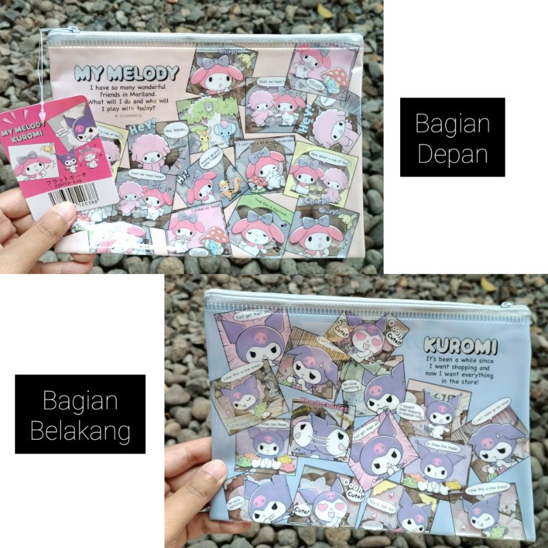 Jual Seria Daiso Watts Japan - Pouch Zipper Sanrio My Melody Shinchan ...