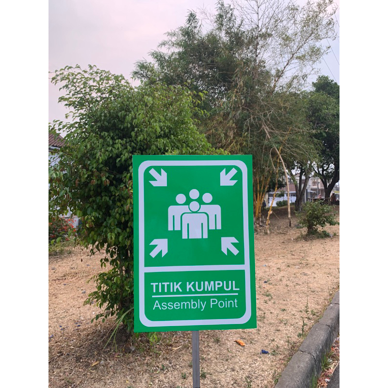 Jual SIGN TITIK KUMPUL 47 x 60 CM | TANDA ARAH PETUNJUK RAMBU | Shopee ...