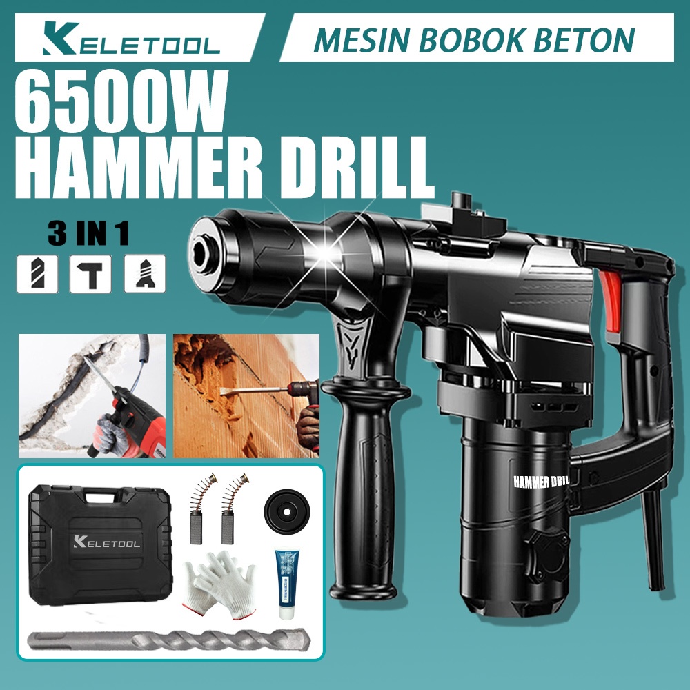 Jual Keletool 6500W Mesin bor bobok beton corded Jack hammer drill ...